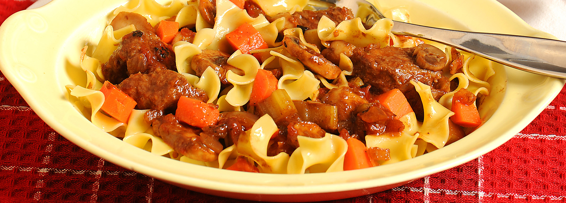 Light 'n Fluffy - Holiday Beef Stew with Noodles